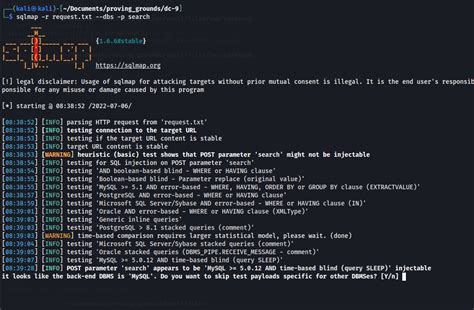 Sqlmap Prompt Disappears When Pressing Backspace · Issue 5136 · Sqlmapprojectsqlmap · Github