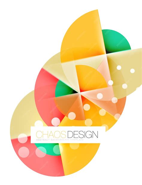 Premium Vector Geometric Abstract Composition Circles Layout
