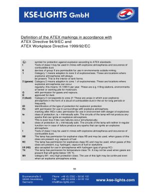 Fillable Online Definition Of The ATEX Markings In Accordance With Fax Email Print PdfFiller