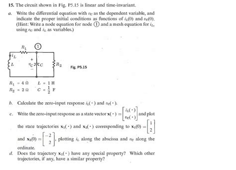 Solved The Circuit Shown In Fig P Is Linear And Chegg