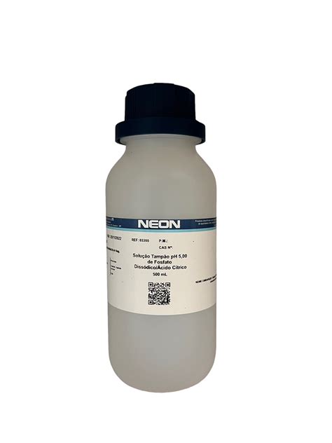 SoluÇÃo TampÃo Buffer Ph 5 00 De Fosfato Dissódico Ácido Cítrico