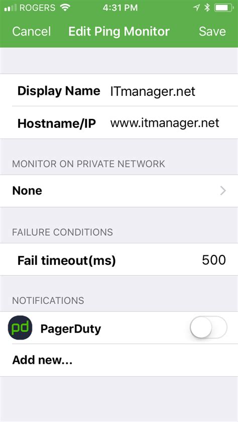 fail timeout ms setting