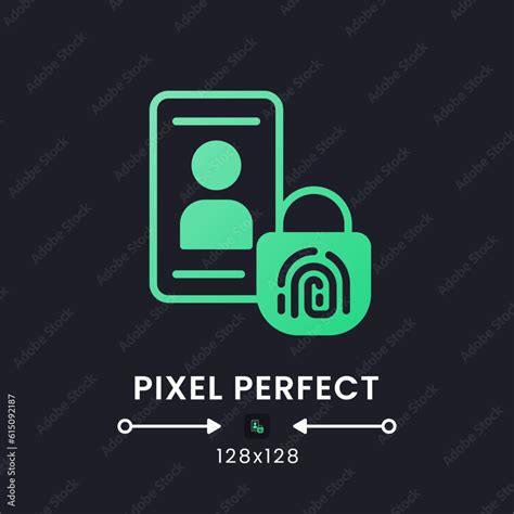 Multi Factor Authentication Green Solid Gradient Desktop Icon On Black Security System Device
