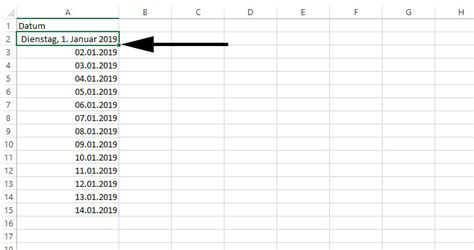 Aktuelles Datum Excel