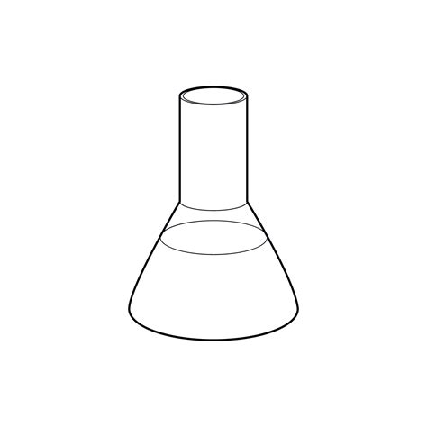 Laboratory Flask Icon Outline Style Vector Art At Vecteezy