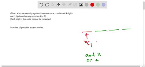 Solved The Access Code For A Houses Security System Consists Of 4