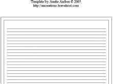 4X6 Lined Index Card Template Cards Design Templates