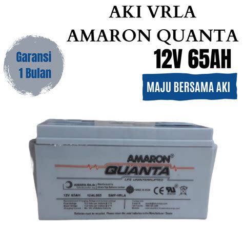 Jual Aki Baterai Battery Amaron Quanta Ampere V Ah V Ah Shopee Indonesia
