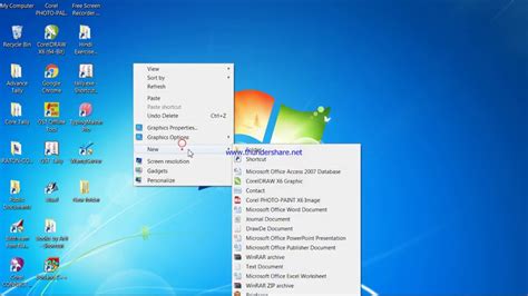 How To Create Shorcut Of A File In Window 7 Youtube