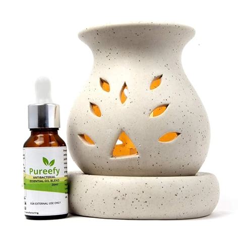 Pureefy Anti Bacterial Essential Oil With Elegant Classy Electric Diffuser Aroma Diffuser