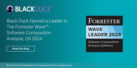 black duck on linkedin this week black duck was named a leader in