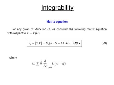 Ppt Exploring Integrable Hierarchy Via Spectral Problems Powerpoint