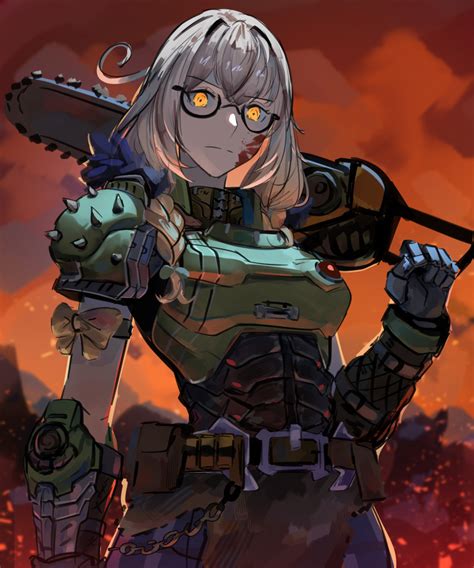 Doomguy Kanna Yanagi Doom Series Indie Virtual Youtuber Absurdres Highres Second Party