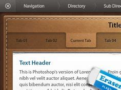 Interesting Horizontal Menu Via Drbl In EaaH Ui Horizontal Menu Leather Webdev