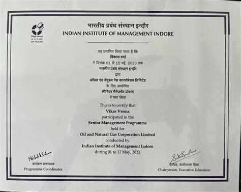 Vikas Verma On Linkedin Domestic Learning Component Under Smp Completed From Iim Indore