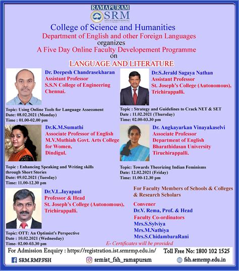 Five Day Fdp On Language And Literature