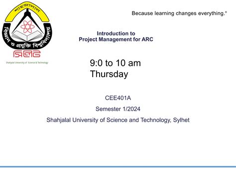 Project Management Lecture Introduction1 Ppt