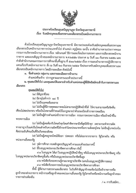 ประกาศโรงเรียนอ โรงเรียนอุบลปัญญานุกูล จังหวัดอุบลราชธานี Facebook