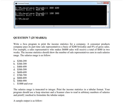 Solved Question 6 15 Marks Write A Java Program To
