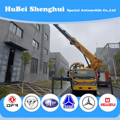 High Altitude Operation Truck Lhd Right Hand Drive 26 Meters Hydraulic Man Lift Bucket Aerial