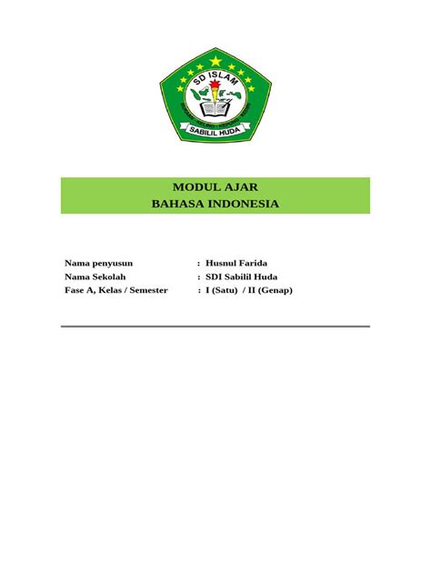 Sampul Modul Ajar Pdf