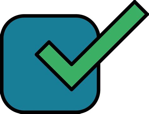 Checked Vector Icon 21106677 Vector Art At Vecteezy