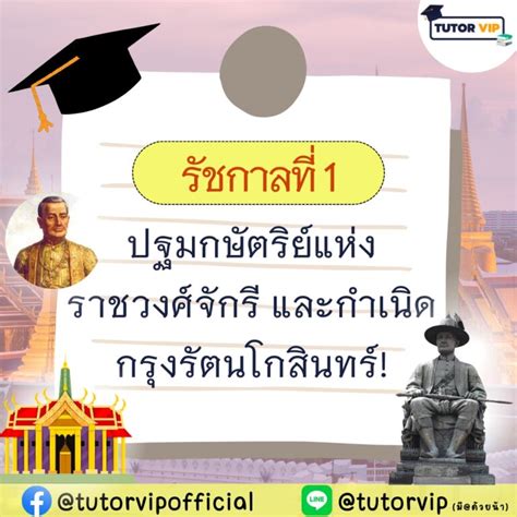 รัชกาลที่ 1 ปฐมกษัตริย์แห่งราชวงศ์จักรี และกำเนิดกรุงรัตนโกสินทร์ Tutor Vip