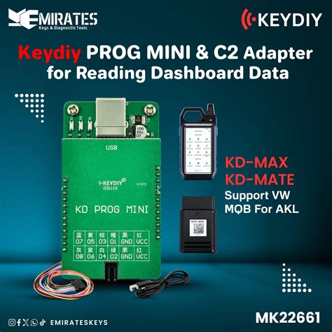 Emirateskeys 🔥 From The Official Distributor 🔥 😍 Keydiy Kd Prog Mini And C2 Adapter For Reading