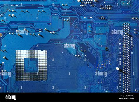 Computer Motherboard Close Up Stock Photo Alamy