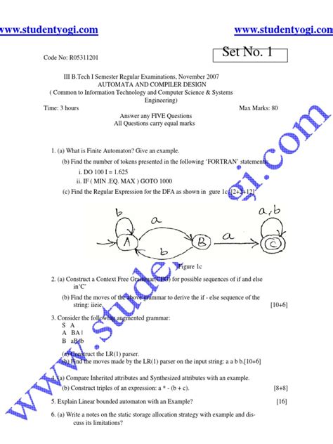 Pdf Automata And Compiler Design Jntu Model Com Dokumentips