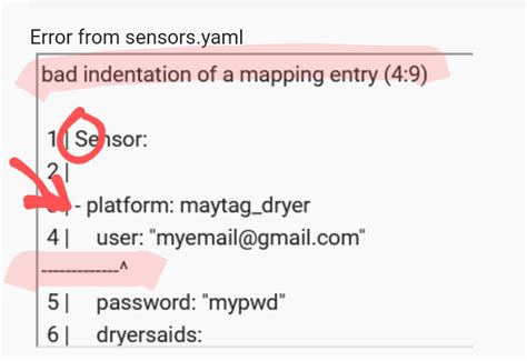 Indentation Error In Configurationyaml Configuration Home