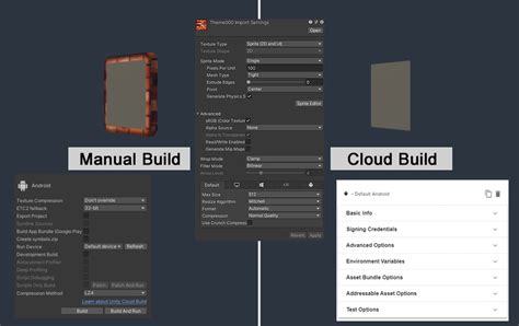 Unity Cloud Build Settings For Android Textures Unity Services