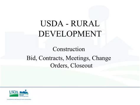 Ppt Usda Rural Development Powerpoint Presentation Free Download