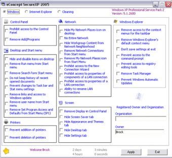 XP Tweak Download XP Tweak Features An Access Control Panel An Internet Explorer Panel And More