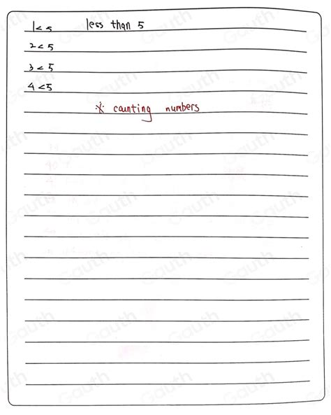 solved set a is the set of counting numbers less than 5 [algebra]