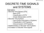 PPT Discrete Time Random Signals PowerPoint Presentation Free Download ID 307867