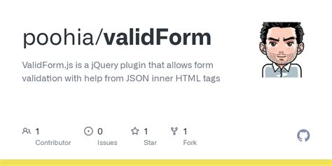 Github Poohia Validform Validform Js Is A Jquery Plugin That Allows Form Validation With Help