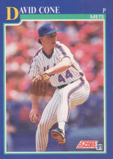1991 Score 549 David Cone Vg New York Mets Under The Radar Sports