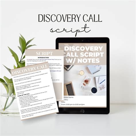 Discovery Call Script With Notes Pdf Discovery Call Guide Service