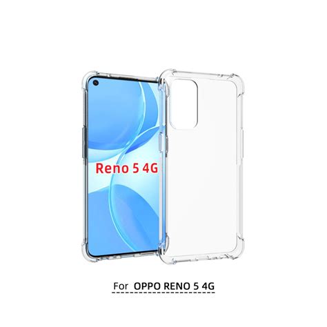 เคส OPPO Reno 5 4G แบบ TPU ใสเสรมขอบและมมกนกระแทก Shopee Thailand