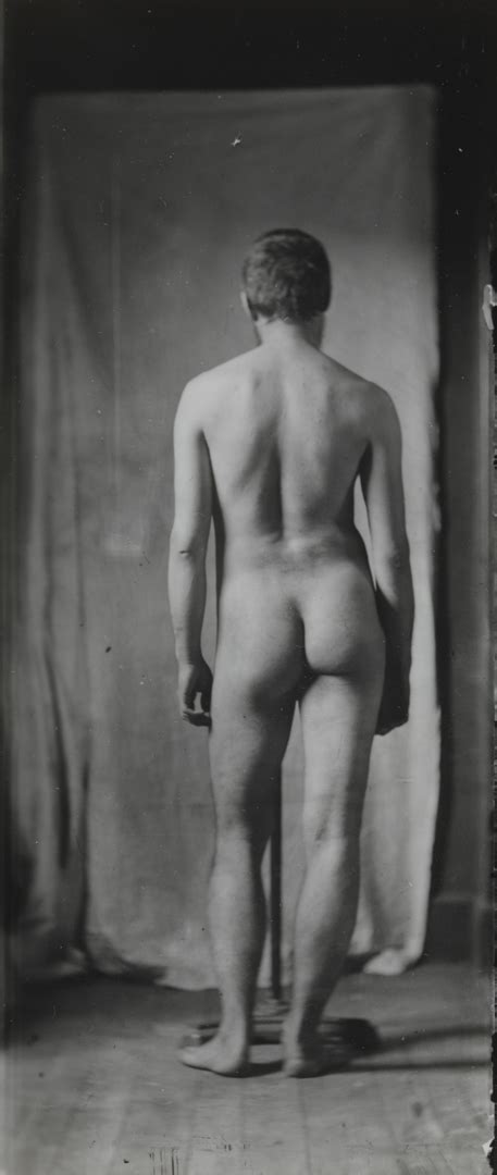 Circle Of Eakins Naked Series Thomas Eakins In Front Of Cloth Backdrop Pose Ca