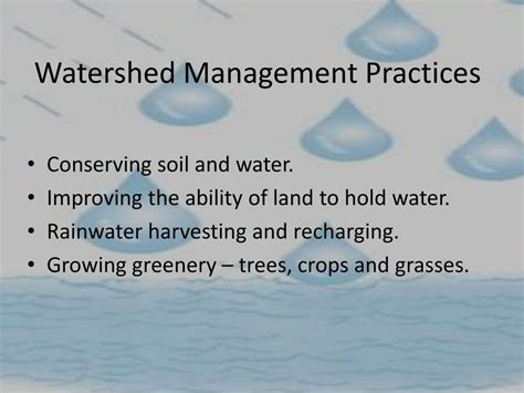 Ppt Rainwater Harvesting And Watershed Management Powerpoint