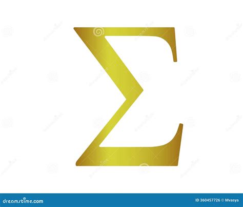 Sigma Symbol White Background Minimalist Design Mathematical