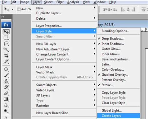 How To Convert Photoshop Layer Effects Into Separate Layers Bittbox