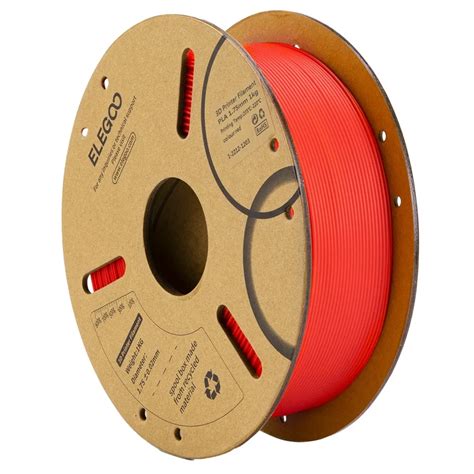 Elegoo Pla Filament Red 175mm 1kg Jaycar Australia