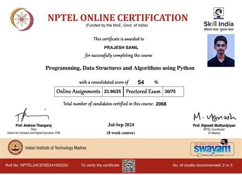 Nptel Pythonprogramming Semiconductordevices Lifelonglearning Prajesh Sanil