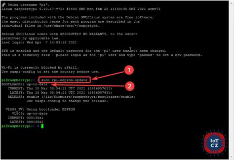 RPi Aktualizace EEPROM Bootloaderu A Firmware IOTcz Cz
