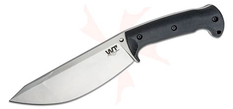 Work Tuff Gear Nomad Field Knife 7 K340 Satin Fixed Blade Black Canvas Micarta Handles Kydex