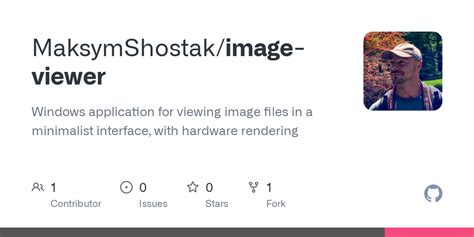 GitHub MaksymShostak Image Viewer Windows Application For Viewing Image Files In A Minimalist