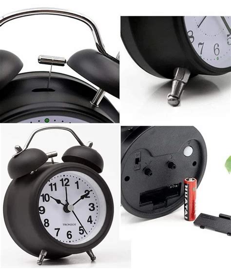 Twin Bell Alarm Clock Black At Rs 185piece घंटी वाली अलार्म घड़ी In
